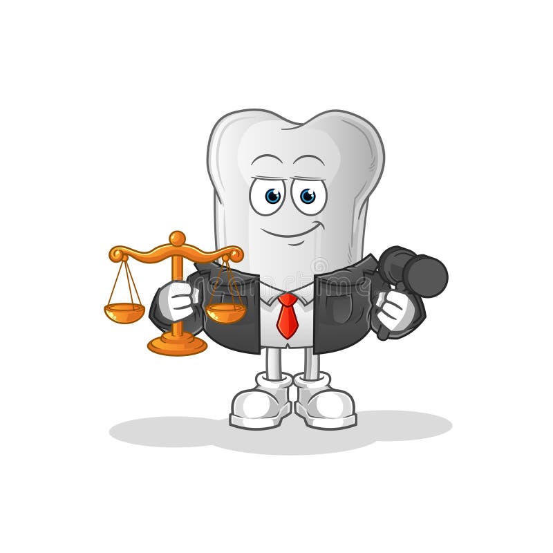 Dog Bone Lawyer Cartoon. Cartoon Mascot Vector Stock Vector ...