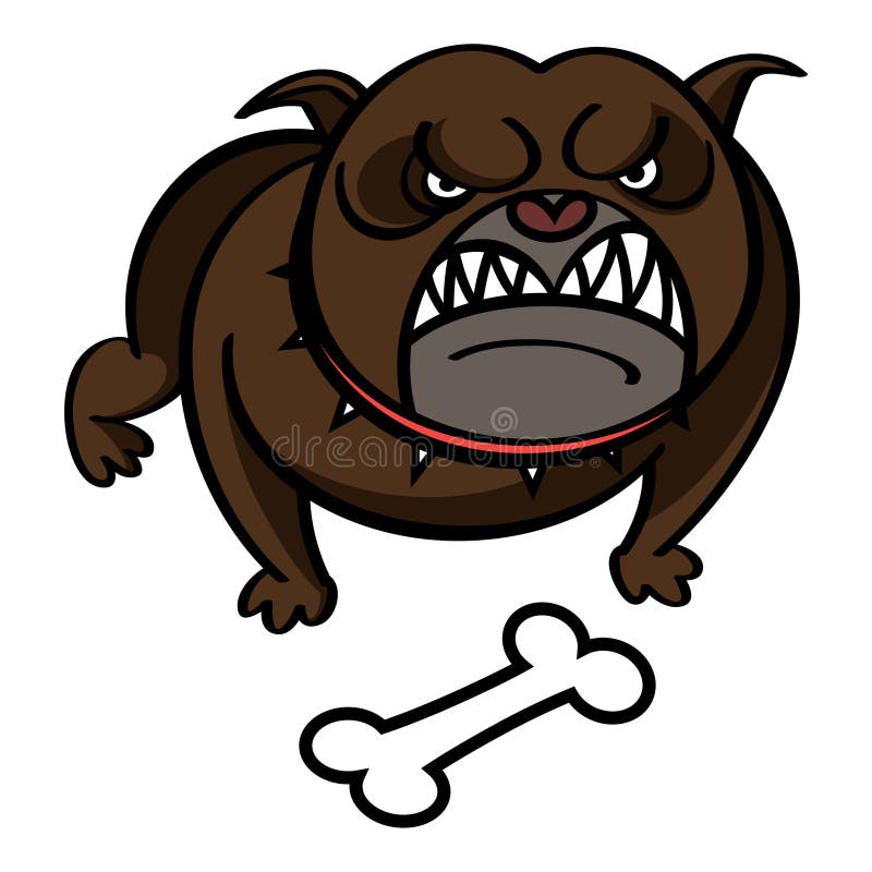 Mean Cartoon Dog Face