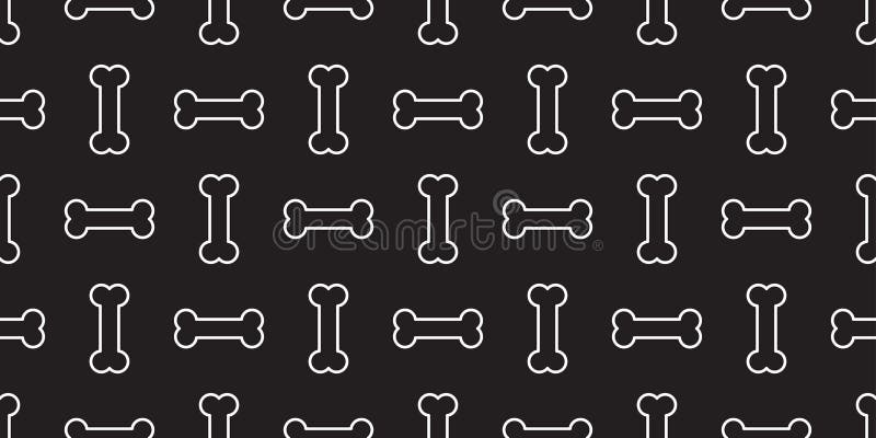 Dog Bone Seamless Pattern Vector Bone Isolated Wallpaper Background ...