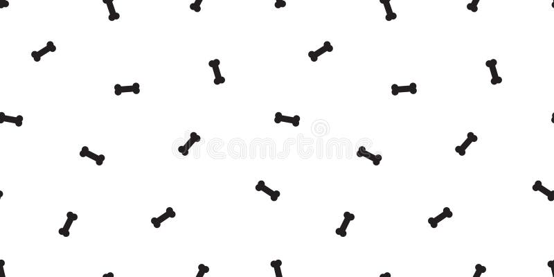Dog Bone Seamless Vector Pattern Bone Isolated Wallpaper Background ...
