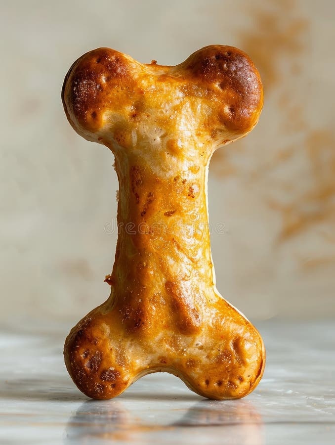Dog Bone Shaped Baked Treat Marble Surface Stock Photos - Free ...