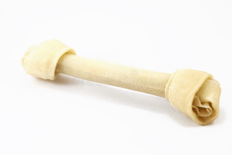Dog Bone, on a White Background Stock Photo - Image of cartilage, bone ...