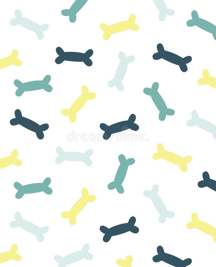 Dog Bones Pattern stock vector. Illustration of animal - 331033496
