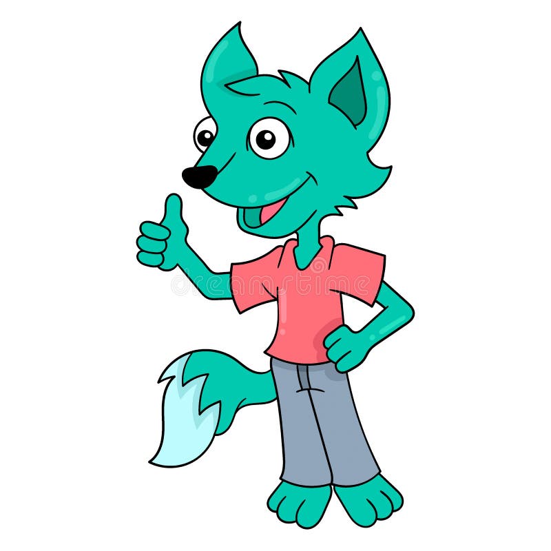 Dog Boy is Standing, Doodle Icon Image Kawaii Stock Vector ...