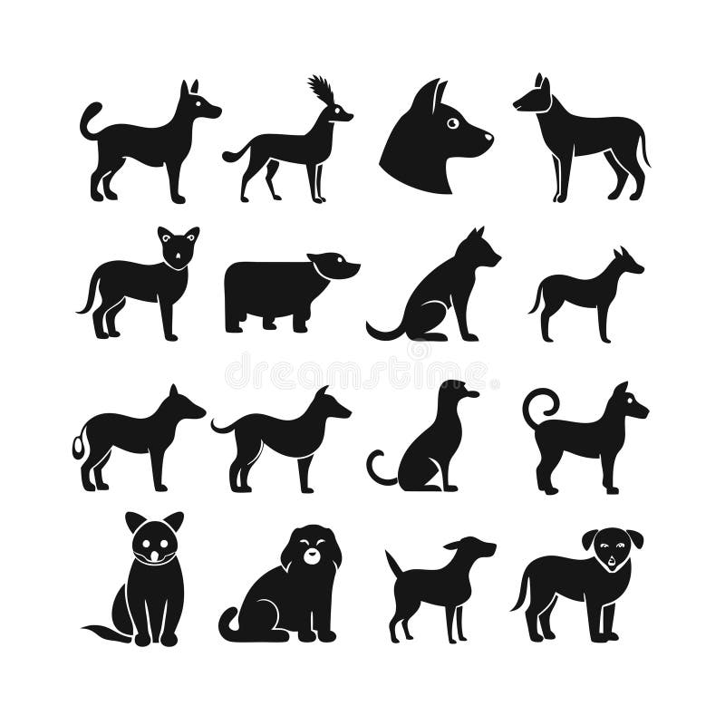 Different Breed Vector Set Stock Illustrations – 11,212 Different Breed ...