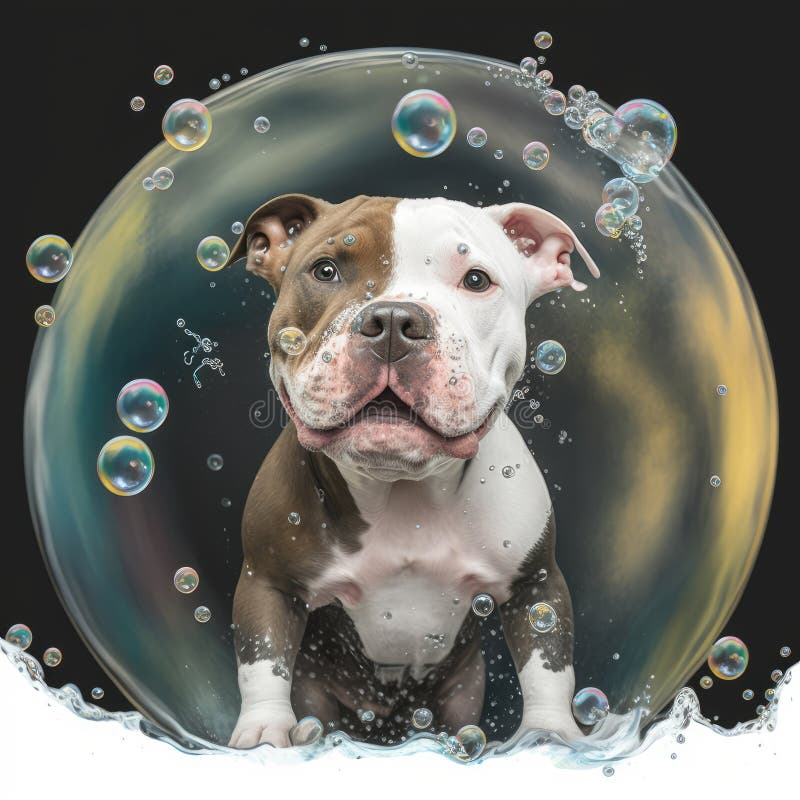 Dog in a bubble stock illustration. Illustration of terrier - 270879410