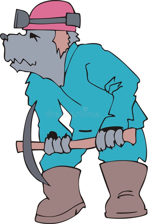 Dog builder cartoon stock vector. Illustration of pick - 17426831