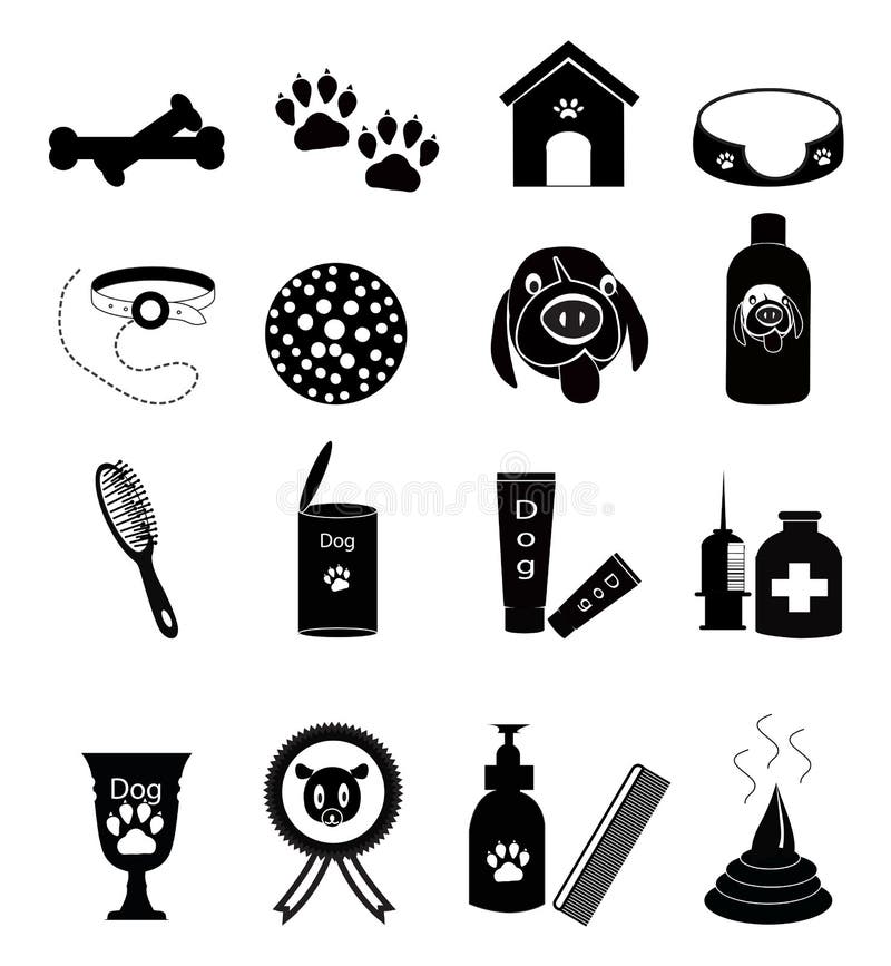 Dog Care Icon Set Stock Illustrations – 25,750 Dog Care Icon Set Stock ...