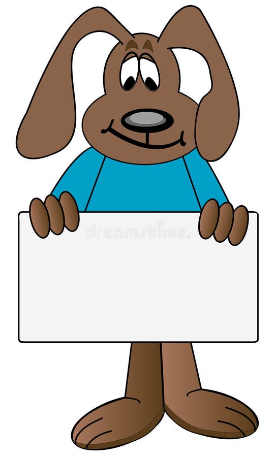 Dog Cartoon Holding Stop Sign Stock Vector - Illustration of artwork ...