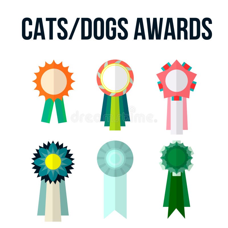 Dog Show Winner Ribbon Rosette Stock Vector - Illustration of approval ...