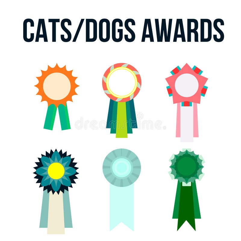 Dog show award ribbon stock vector. Illustration of icon - 39006916