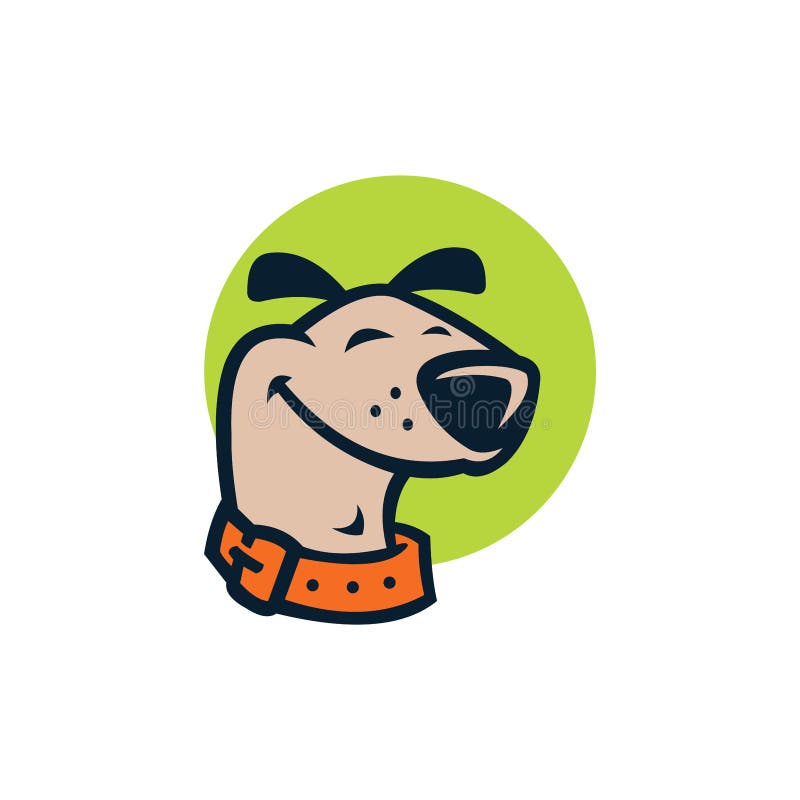 Dog Character Logo Template Stock Illustration - Illustration of ...