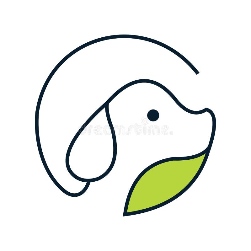 Dog Character Logo Template Stock Illustration - Illustration of funny ...