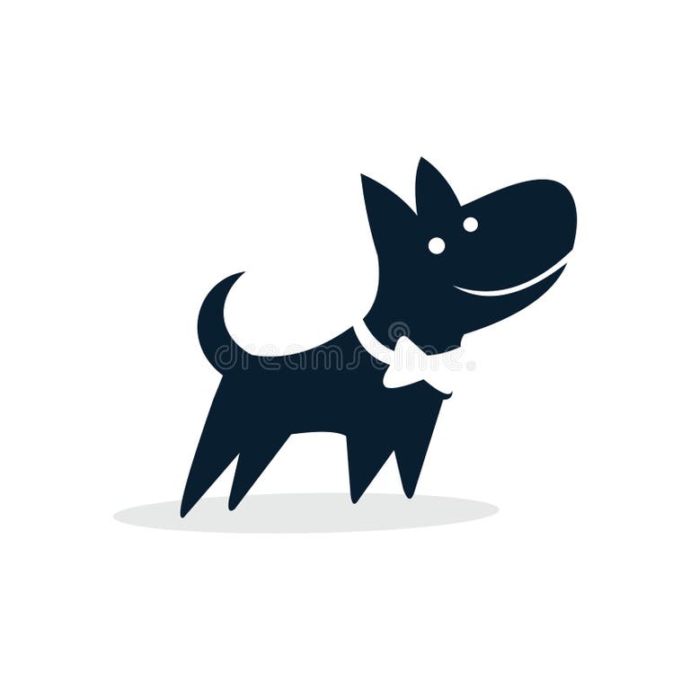 Dog Character Logo Template Stock Illustration - Illustration of ...