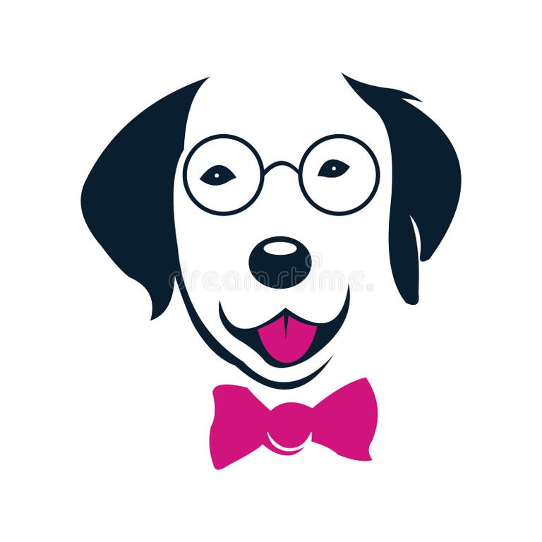 Dog Character Logo Template Stock Illustration - Illustration of ...