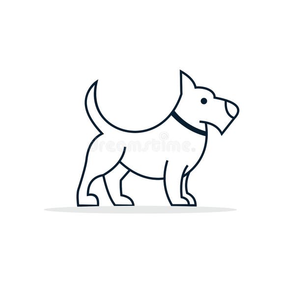 Dog Character Logo Template Stock Illustration - Illustration of event ...