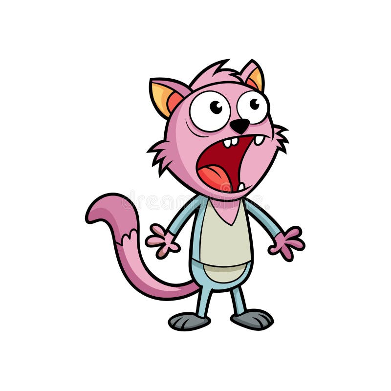 Dog Character in Sketchy Singing Pose Stock Illustration - Illustration ...