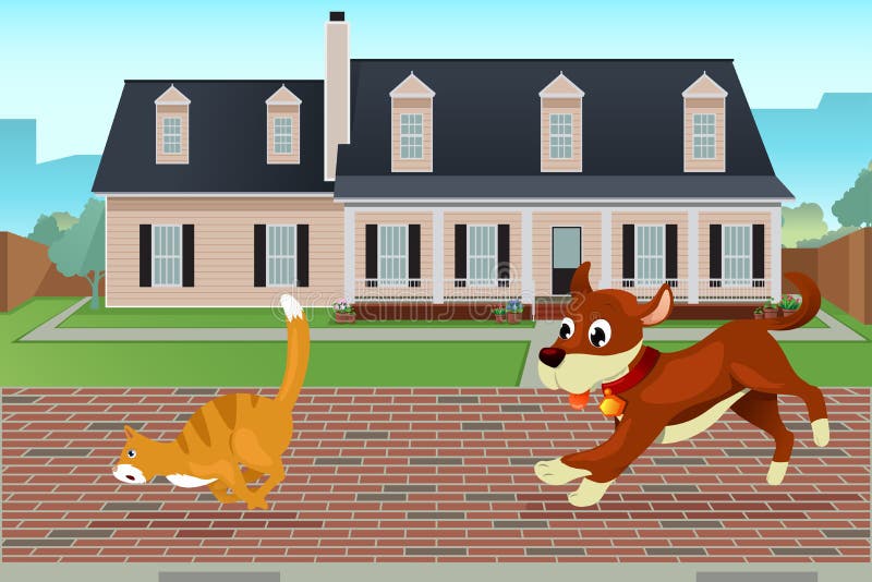 Dog Chasing Stock Illustrations – 3,277 Dog Chasing Stock Illustrations ...