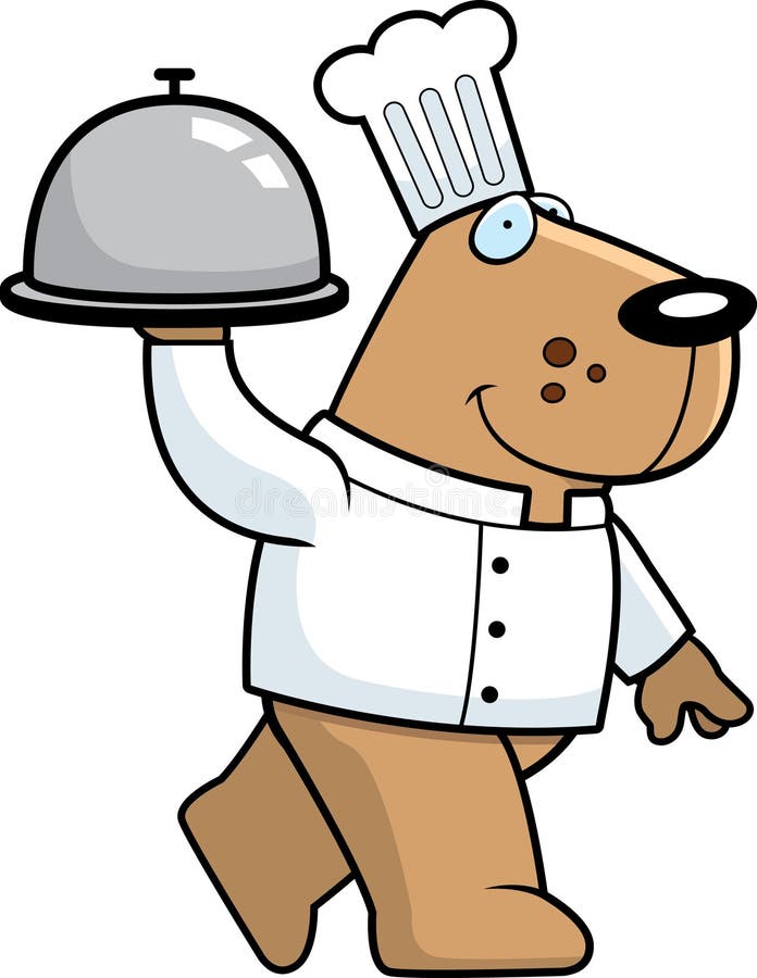 Dog Chef stock vector. Illustration of happy, chef, food - 11041266