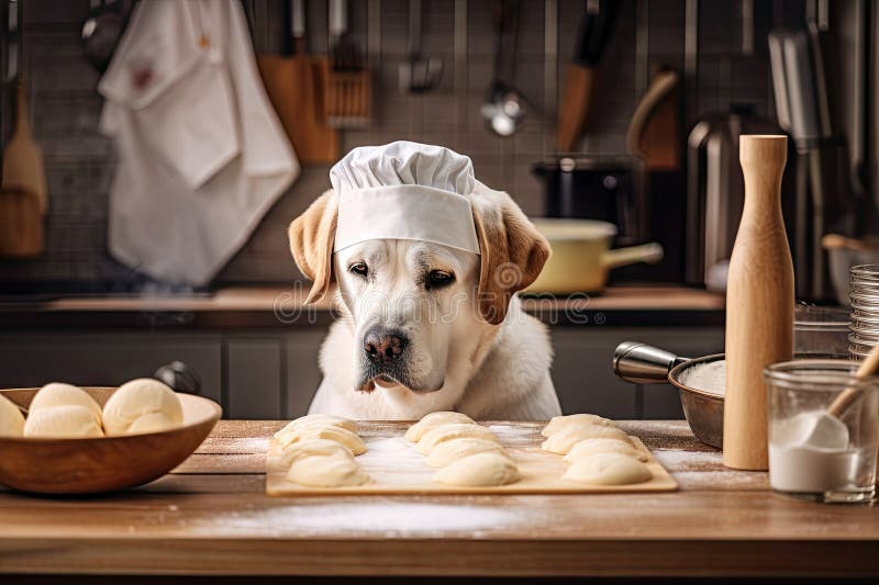 Dog Chef Making Delicious Vegan Meal, Using only the Finest Ingredients ... Dog Chef Making Delicious Vegan Meal, Using only the Finest Ingredients ...