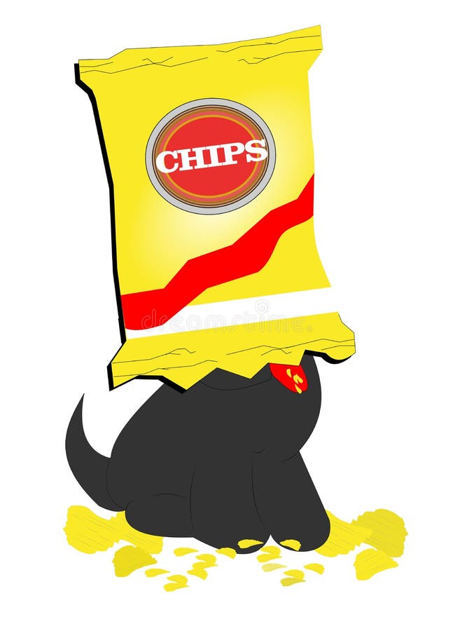 Bag Chips Cartoon Stock Illustrations – 1,215 Bag Chips Cartoon Stock ...