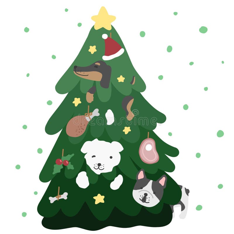 Dog Christmas Tree Stock Illustrations – 19,268 Dog Christmas Tree ...