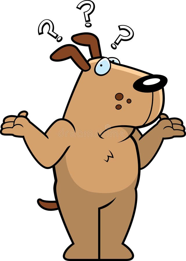 Dog Confused stock vector. Illustration of question, puzzled - 10089769
