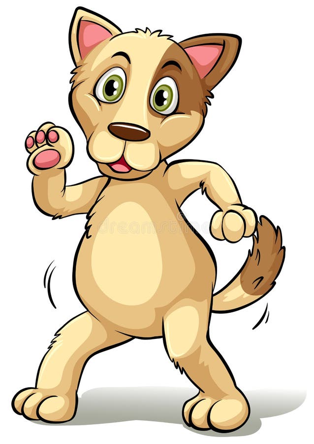Funny dog cartoon dancing stock vector. Illustration of childish - 29713671