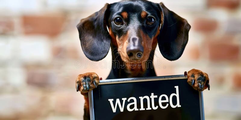 Dog Delinquent in the Police Wanted Stock Image - Image of bulldog ...