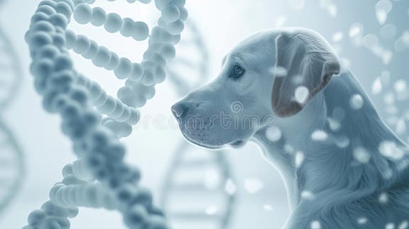 Dog DNA Discovery stock illustration. Illustration of biology - 321361153