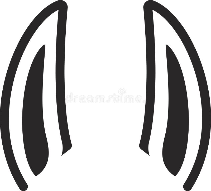 Dog Doberman Ear Icon. Vector Illustration Stock Vector - Illustration ...