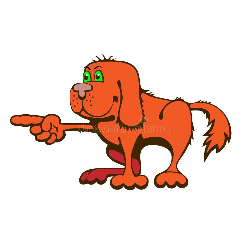 Finger Pointing To Side Drawing Stock Illustration - Illustration of ...