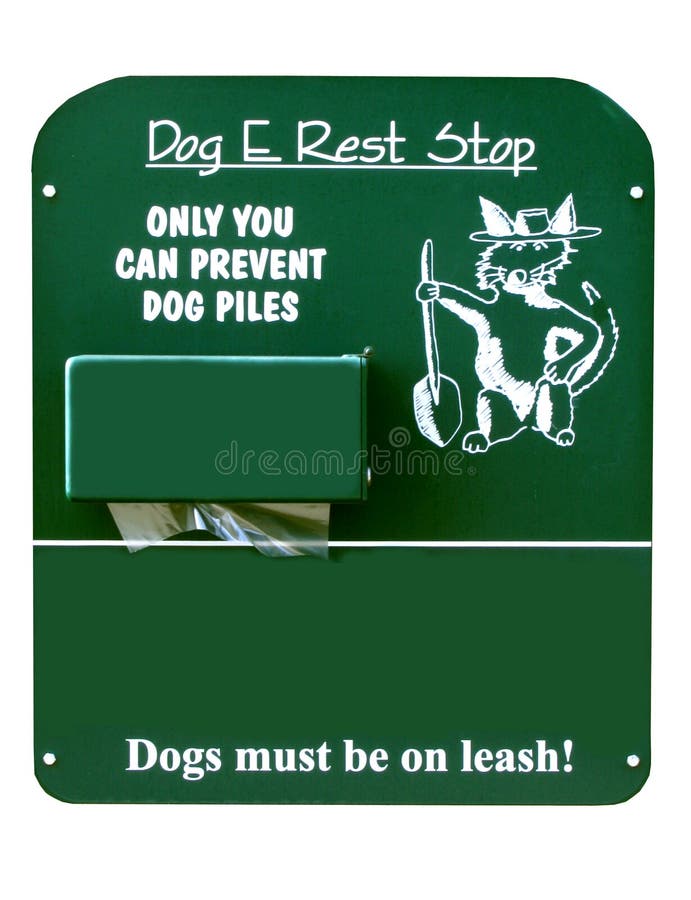 Dog E Rest Stop Sign stock image. Image of clean, white - 3842829