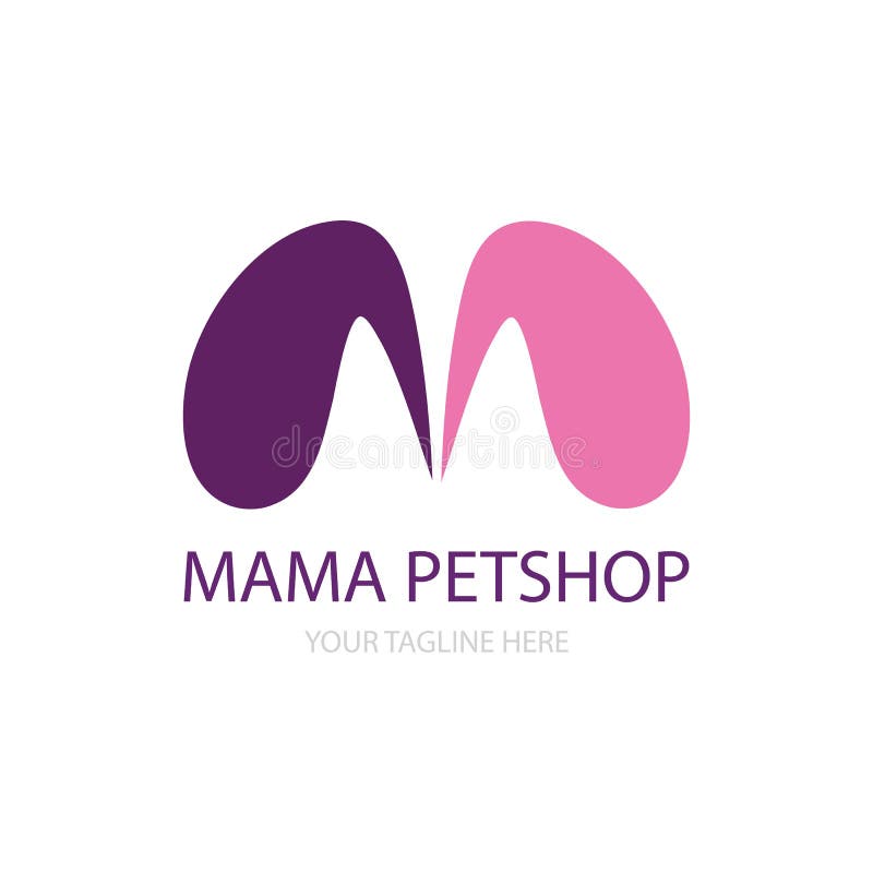 Dog Ears, Mama Pet Shop Icon Vector Stock Vector - Illustration of ...