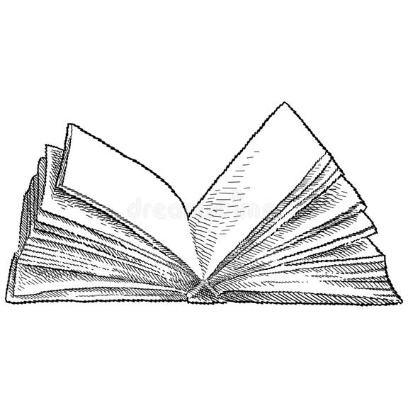 Drawing Open Book Hardcover Stock Illustrations – 886 Drawing Open Book ...