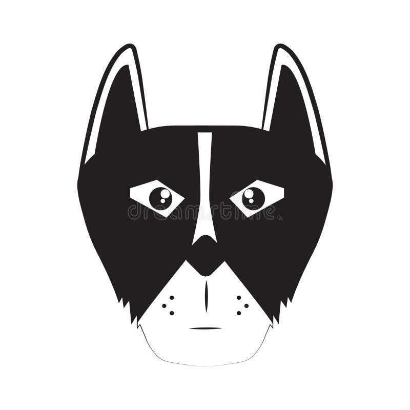 Dog Face. Vector Illustration Decorative Design Stock Vector ...