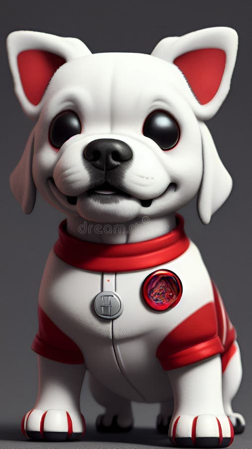 Dog Figure Illustration Artificial Intelligence Artwork Generated Stock ...
