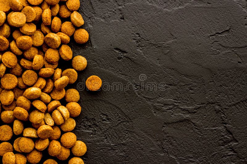 Dog Pet Food Background. Top, Overhead View Stock Photo - Image of feed ...