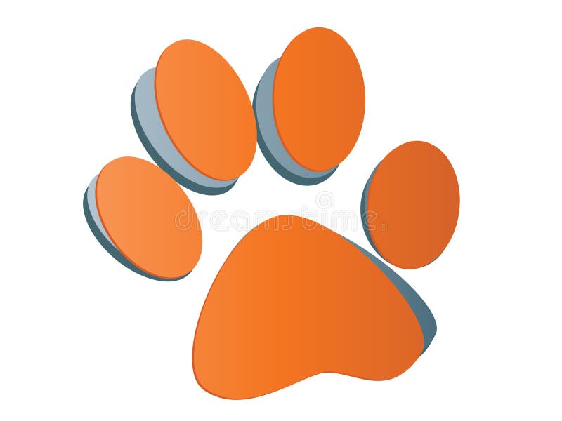 Dog footprint stock vector. Illustration of footprint - 6913898