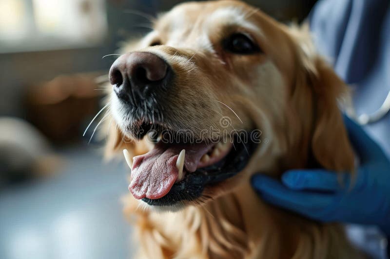 Dog Getting a Check-up at the Office, Veterinary Care. AI Generative ...