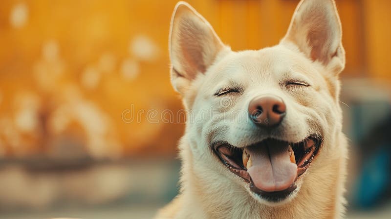 Dog Getting Treats after Grooming, Happy Face. Stock Image - Image of ...