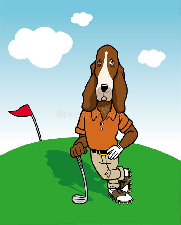 Cartoon Golf Dog Stock Illustrations – 252 Cartoon Golf Dog Stock ...