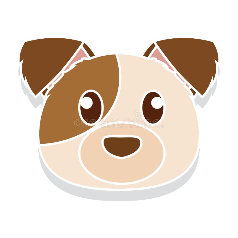 Dog head cartoon stock vector. Illustration of head - 193508987