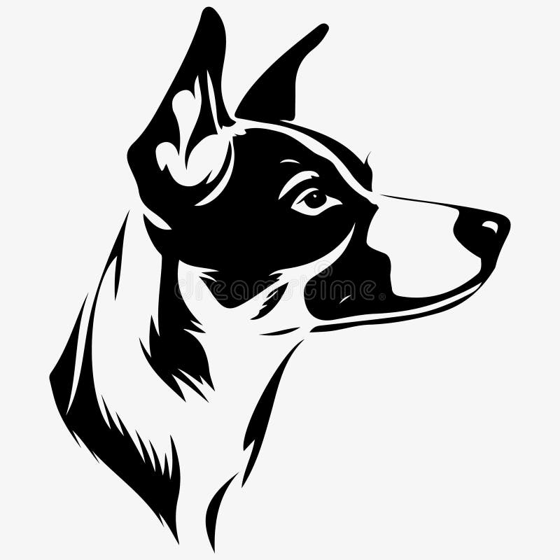 Dog Head Icon Vector Illustration Stock Vector - Illustration of pets ...