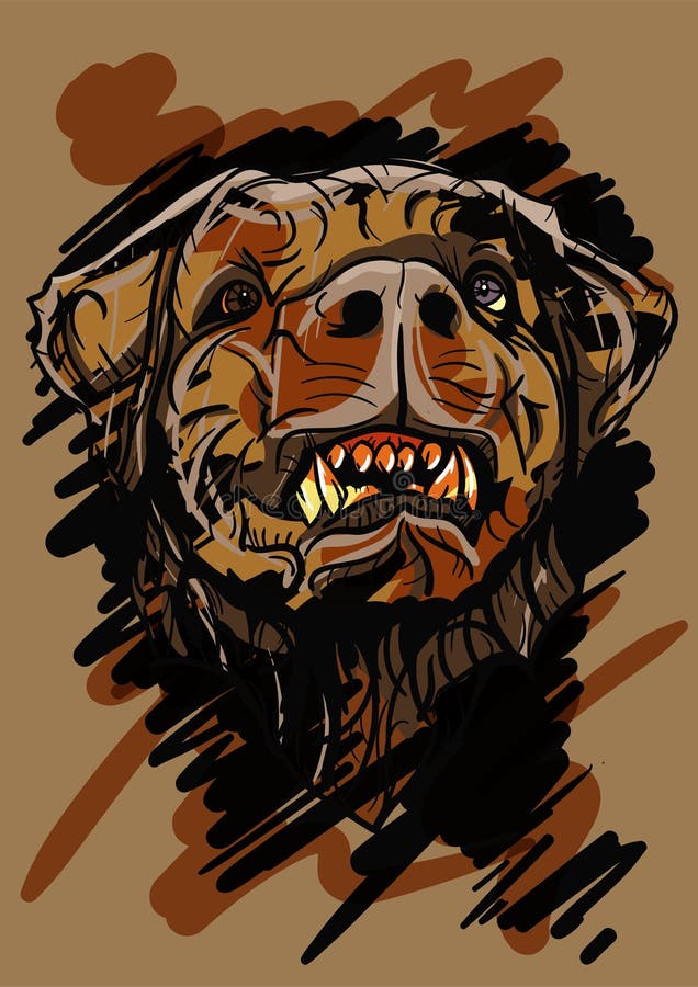 Angry Dog Head Stock Illustrations – 5,554 Angry Dog Head Stock ...
