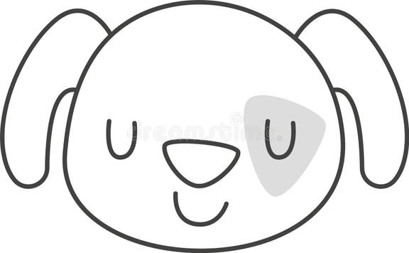 Dog Head Outline stock vector. Illustration of design - 321741022