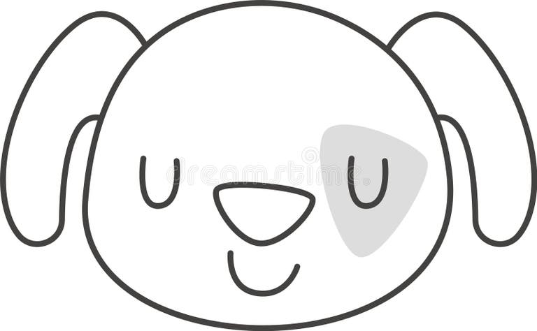 Dog Head Outline stock vector. Illustration of design - 321741022