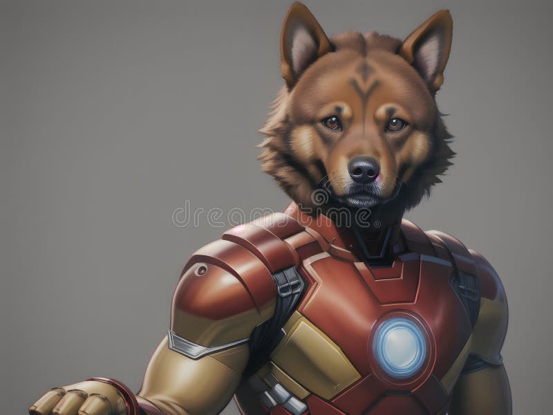 Dog Hero, Generative AI Illustration Stock Illustration - Illustration ...