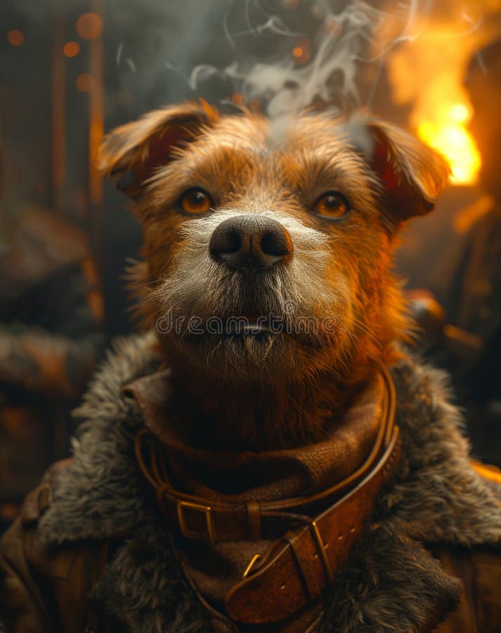Dog is Hero in the War in the Movie the Call of the Wild Stock Photo ...