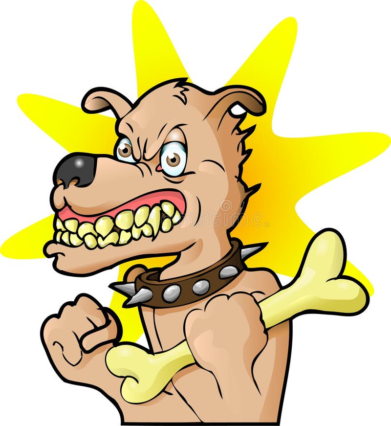 A Dog and His Bone stock vector. Illustration of bone - 3461515
